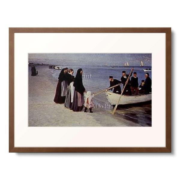 Artist:  Kroyer, Peter Severin,1851-1909 Imagetitle:  Ausfahrt der Fischer. (Skagen 1894). Location:  Christie's Images Ltd