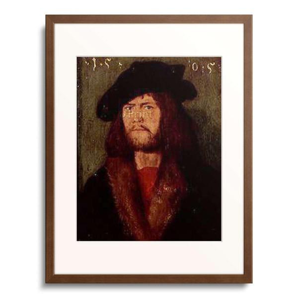 Artist:  Kulmbach, Hans (Suess) von,um 1480-1522 Imagetitle:  Portrait eines jungen Mannes. 1505. Dimensions:  33,5 x 27...
