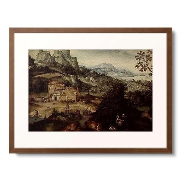 Artist:  Massys, Cornelis,um1508-nach1560 Imagetitle:  Landschaft mit Rast auf der Flucht nach Agypten und bethlehemitis...