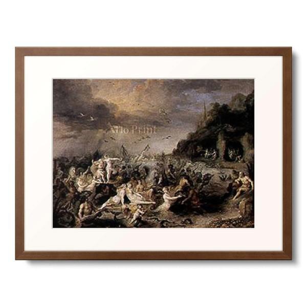 作家名:フランス・フランケン2世Artist:Francken II., Frans 1581-1642 Medium:Poseidon und Amphitrite. Dimensions:55 x 73 cm Medium:Oil/Wo...