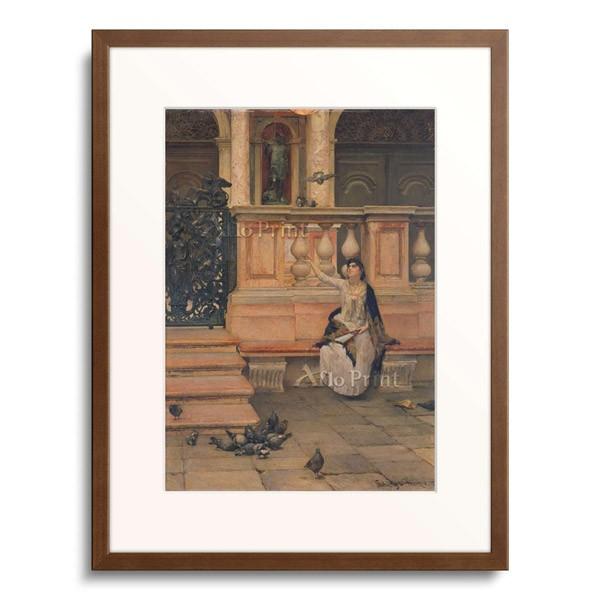 Artist:  Skutecky, Dominik,1849-1921 Imagetitle:  Dame mit Tauben. 1894. Location:  Zvolen,Slovak National Gallery