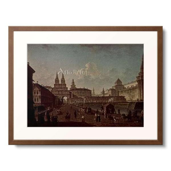 Artist:  Aleksejew, Fjodor Jakowlewitsch,1753-1824 Imagetitle:  Blick auf das Woskresensker Tor. Location:  Moscow, Tret...