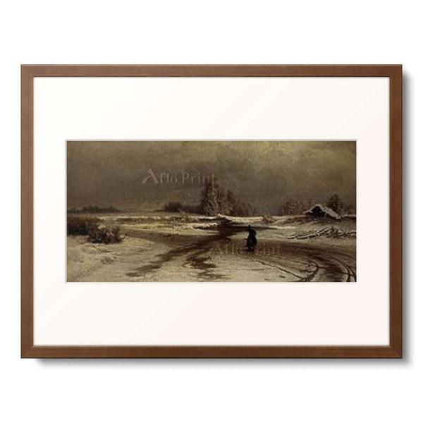 Artist:  Wassiljew, Fjodor,1850-1873 Imagetitle:  Tauwetter. 1871. Dimensions:  53,5 x 107 cm Location:  Moscow, Tretyak...