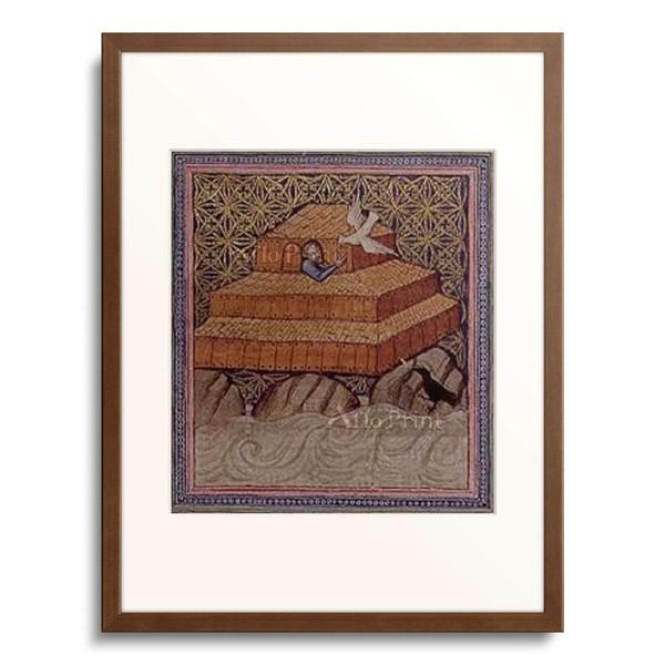 Artist:  Handschrift Imagetitle:  Miniatur aus der Wenzelsbibel (Codices Vendobonensis fol.8.v). Noah in der Location:  ...