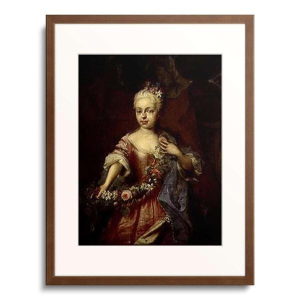 Artist:  Manyoki, Adam,1673-1756 Imagetitle:  Portrait of Maria Theresia at the age of six. 1723. Dimensions:  86 x 69 c...