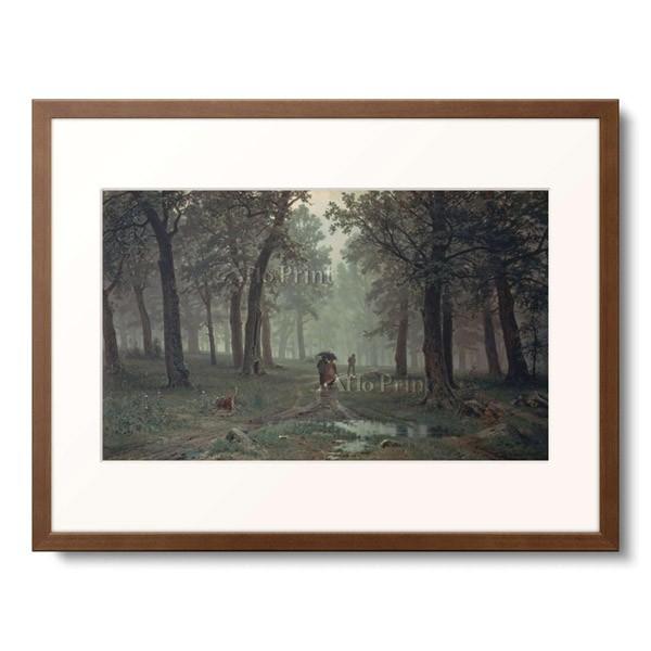 Artist:  Schischkin, Iwan Iwanowitsch,1832-1898 Imagetitle:  Regen im Eichenwald. 1891. Location:  Moskau, Puschkin-Museum