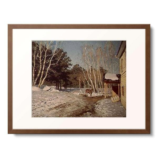 Artist:  Lewitan, Isaak Iljitsch,1861-1900 Imagetitle:  Month of March. 1895 Dimensions:  60 x 75 cm Location:  Moscow, ...