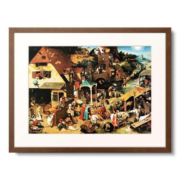 作家名： ピーテル・ブリューゲル 1世  ( 1525年頃 - 1569年 ) タイトル：「ネーデルランドの諺」国籍： フランドル、ネーデルランドの画家 所蔵： 絵画館｜ベルリン国立美術館｜ベルリン｜ドイツ  ジャンル　： 初期ネーデルラン...