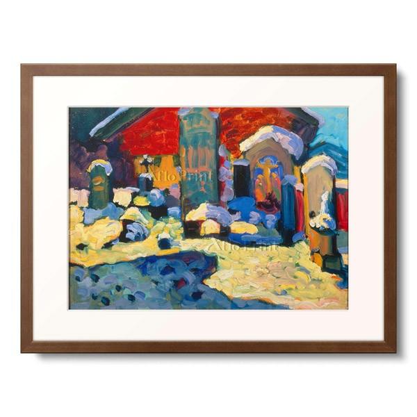 作家名:ワシリー・カンディンスキー  ( 1866年 - 1944年 ) 国籍:ロシア ジャンル:ドイツ表現主義 Artist: Kandinsky, Wassily,1866-1944 Imagetitle:Friedhof in Koc...