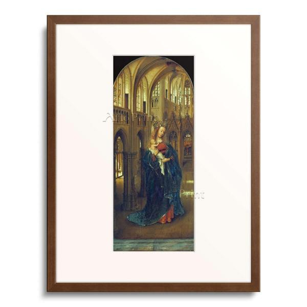 作家名： ヤン・ファン・エイク  ( 1395年 - 1441年 )タイトル：「教会の聖母子」国籍： フランドル地方 ジャンル　： 北方ルネサンス　初期フランドル派 Artist:  Eyck, Jan van,ca. 1390-1441 ...