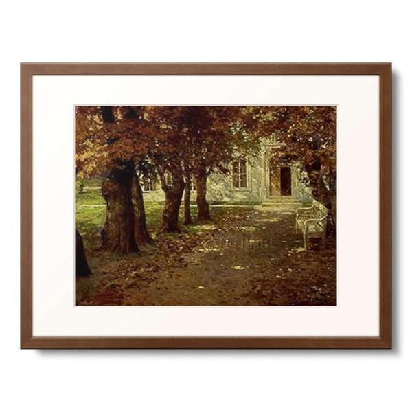 Artist:  Knudsen, Peder,1868-1944 Imagetitle:  Die schattige Bank. 1919. Dimensions:  76,2 x 98,4 cm Location:  Christie...