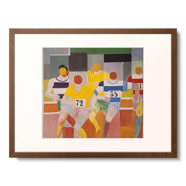 作家名:ロベール・ドローネー ( 1885年 - 1941年 ) 国籍:フランス ジャンル:キュビズム 　後に 抽象絵画 Artist: Delaunay, Robert,1885-1941 Imagetitle:Les Coureurs....