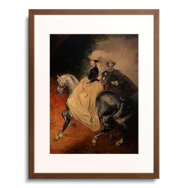 Artist:  Brullow, Karl,1799-1852 Imagetitle:  Bildnis J.I.Mjussora und E.Mjussar zu Pferde. Location:  Moscow, Tretyakov...