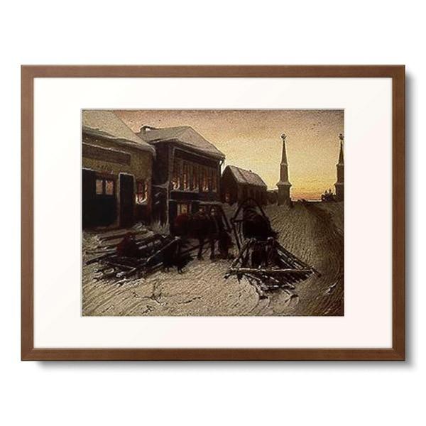 作家名:ワシーリー・ペローフArtist: Perov, Vasily,1833-1882 国籍:ロシアImagetitle:Die letzte Schenke am Stadttor. 1868. Dimensions: 51,1 x ...