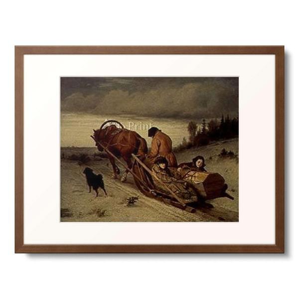 作家名:ワシーリー・ペローフArtist: Perov, Vasily,1833-1882 国籍:ロシアImagetitle:Das letzte Geleit. 1865. Dimensions: 45,3 x 57 cm 所蔵:Mosc...