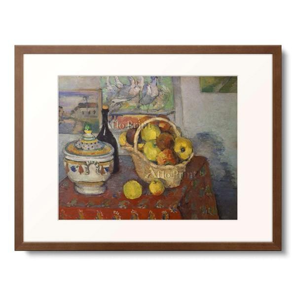 作家名:ポール・セザンヌ ( 1839年 - 1906年 )  国籍:フランス ジャンル:印象派　ポスト印象派 Artist: Cezanne, Paul,1839-1906 Imagetitle:Still Life with Turee...