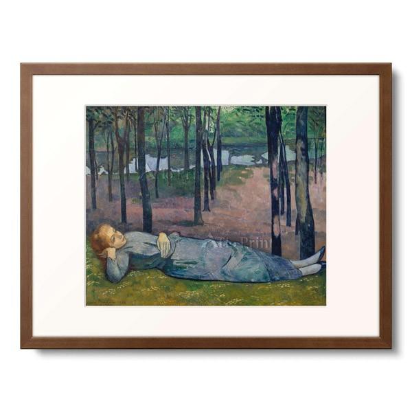 Artist:  Bernard, Emile,1868-1941 Imagetitle:  Madeleine in the Bois d'Amour. 1888. Dimensions:  138 x 163 cm Location: ...