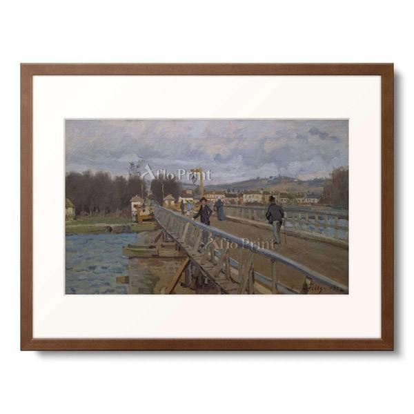 作家名： アルフレッド・シスレー ( 1839年 - 1899年 ) ジャンル： 印象派 Artist:  Sisley, Alfred,1839-1899 Imagetitle:  Holzbrucke in Argenteuil. 18...
