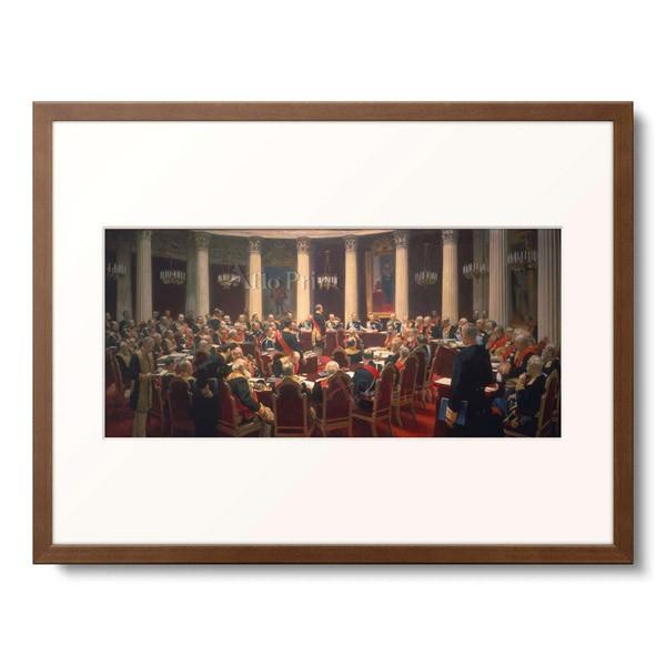 Artist:  Repin, Ilja Efimowitsch,1844-1930 Imagetitle:  Feierliche Sitzung des Zaristischen Kronrates Location:  Moskau,...