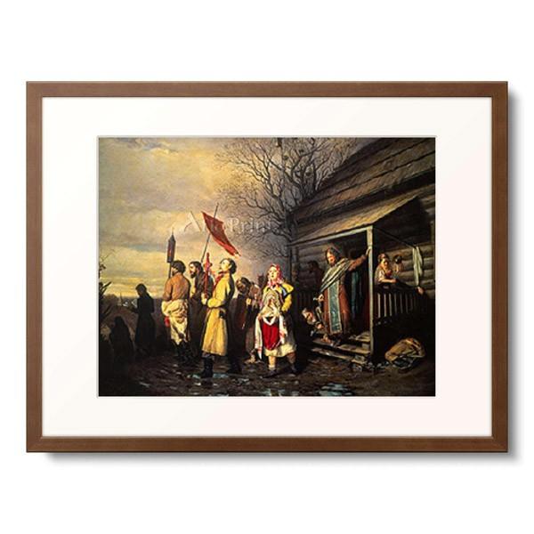 作家名:ワシーリー・ペローフArtist: Perov, Vasily,1833-1882 国籍:ロシアImagetitle:Osterprozession in Russland. 所蔵:Moscow, Tretyakov Gallery