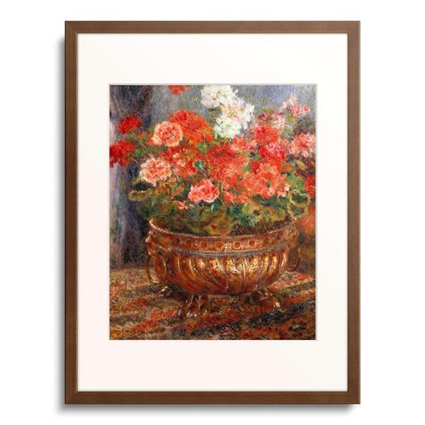 作家名:ピエール=オーギュスト・ルノワール  ( 1841年 - 1919年 ) 国籍:フランス ジャンル:印象派 Artist: Renoir, Auguste,1841-1919 Imagetitle:Flowers in a braz...