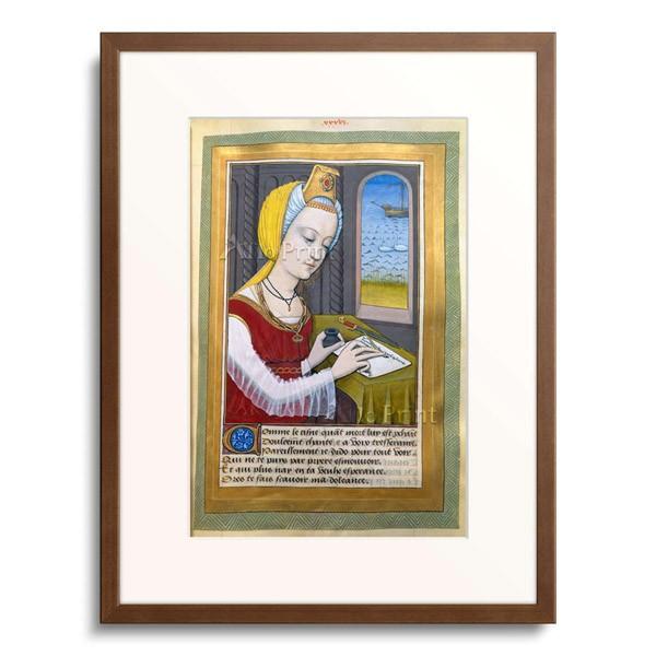Artist:  Handschrift, franzosisch,1496/1498 Imagetitle:  von Robinet Testard fur Louise von Savoyen. Dido schreibt an Ae...