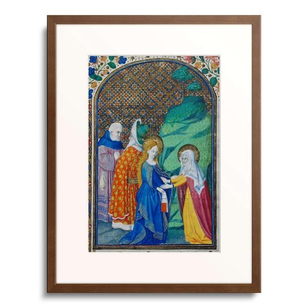 Artist:  Handschrift, franzosisch,zw.1445/1450 Imagetitle:  The Visitation. From: Heures de Louis de Savoie. Location:  ...
