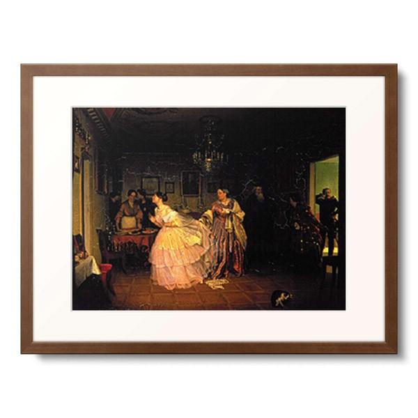 Artist:  Fedotow, Pawel,1815-1852 Imagetitle:  Die Brautwerbung des Majors. 1848. Dimensions:  58,3 x 75,4 cm Location: ...