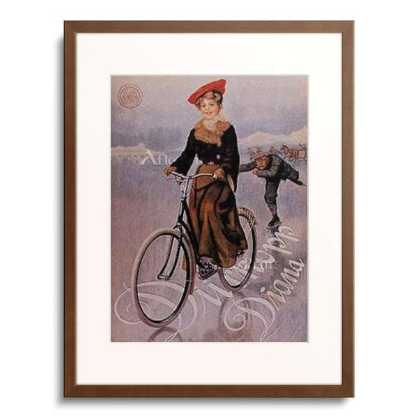 Artist:  Plakatkunst Imagetitle:  Werbeplakat fur das Damenrad Diana der Firma Durkopp. Location:  Private Collection