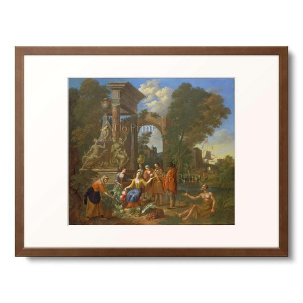 Artist:  Spalthov, Johann Philipp,tatig um 1700 Imagetitle:  Gemusemarkt vor einer Ruine. Dimensions:  66 x 74 cm Locati...