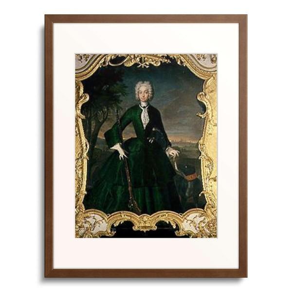 Artist:  Winter, Franz Joseph,um1690-nach1756 Imagetitle:  Kurfurstin Amalia Maria Josepha von Bayern mit einem Berger d...