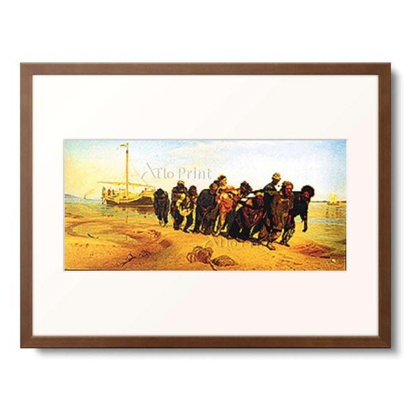 作家名:イリヤ・レーピンArtist: Repin, Ilja Efimowitsch,1844-1930 ウクライナ　ロシアImagetitle:Die Wolgatreidler. 1870/73 所蔵:St.Petersburg, R...