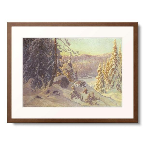 Artist:  Schultzberg, Anshelm,1862-1945 Imagetitle:  Ein kalter Wintermorgen (Frostig vintermorgon). 1923. Dimensions:  ...