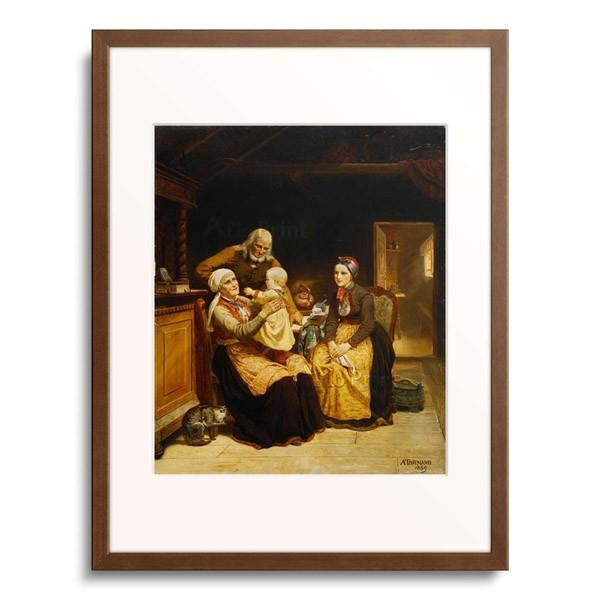 Artist:  Tidemand, Adolph,1814-1876 Imagetitle:  The Visit to the Grandparents. 1859 Dimensions:  95 x 79 cm Medium:  Oi...