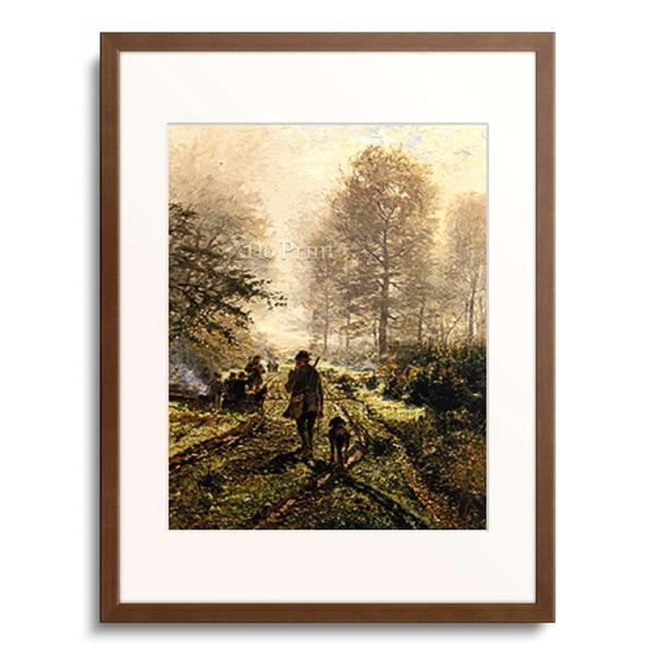 Artist:  Muhlig, Hugo,1854-1929 Imagetitle:  Autumn hunt. Dimensions:  80 x 60 cm Location:  Private Collection