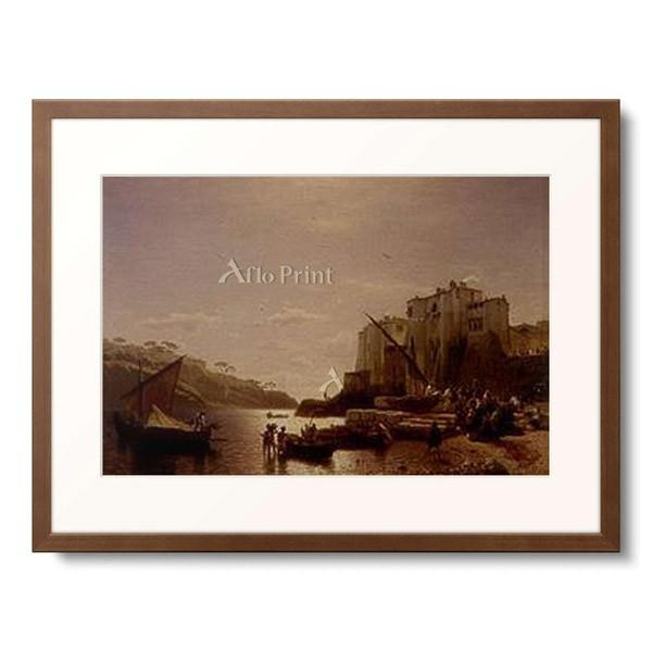 作家名:アンドレアス・アーヘンバッハドイツの画家風景画Artist: Achenbach, Andreas,1815-1910 Imagetitle:Neapolitanische Fischer bei Neapel. 1854 Dime...