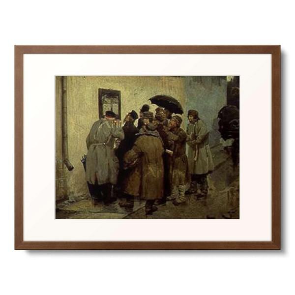 Artist:  Wasnezow, Viktor Michailow,1848-1919 Imagetitle:  Das Telegramm von der Front. 1878. Location:  Moscow, Tretyak...