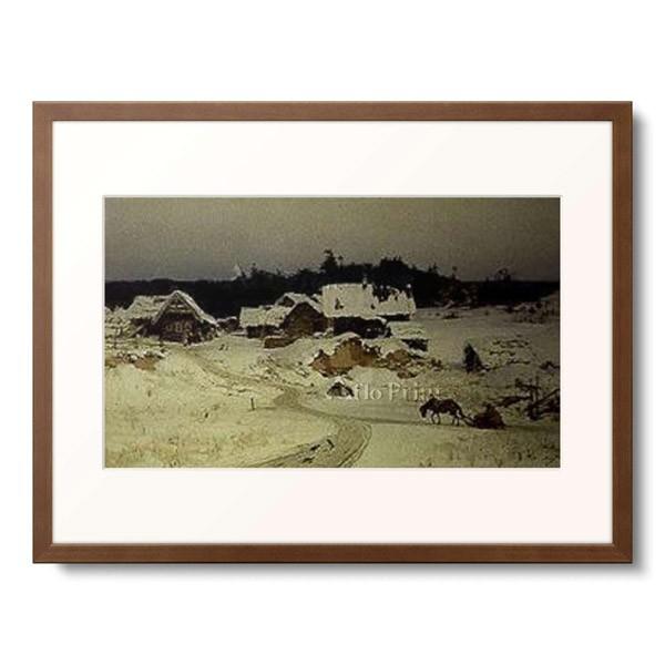 Artist:  Polenow, Vasilij Dimitrijew,1844-1927 Imagetitle:  Winter im Dorf (Imogenzy). Location:  Kiew, Ukrainisches Kun...