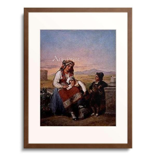 Artist:  Buche, Josef,1848-1917 Imagetitle:  Rast in der Campagna. Dimensions:  64 x 46 cm Location:  Private Collection...