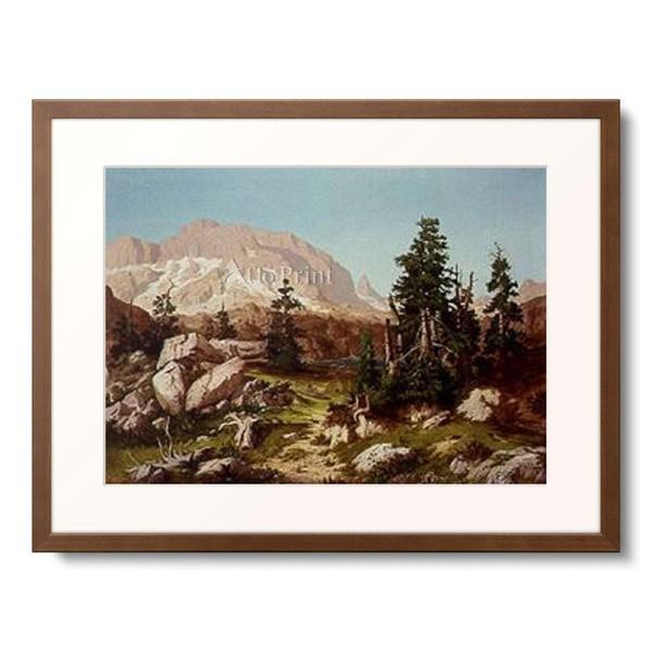Artist:  Wex, Willibald,1831-1892 Imagetitle:  Hochgebirgslandschaft. 1865. Dimensions:  131 x 182 cm Location:  Privatb...