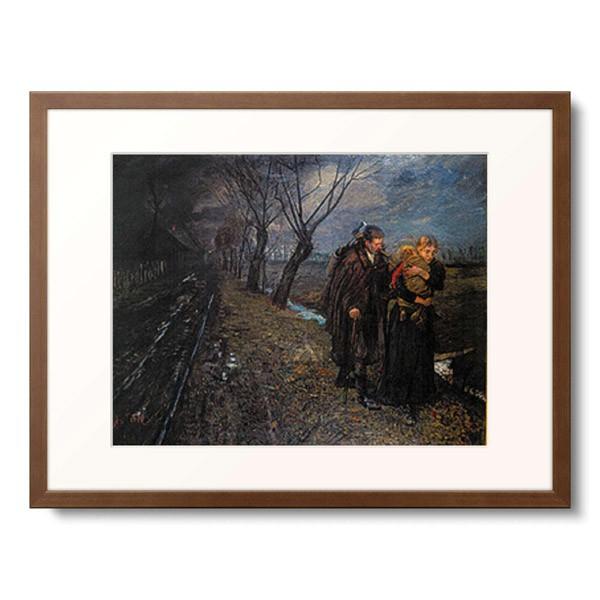 作家名:フリッツ・フォン・ウーデドイツの画家印象派Artist:Uhde, Fritz von,1848-1911 Imagetitle:Die Flucht nach Agypten. Um 1891. Dimensions:111 x ...