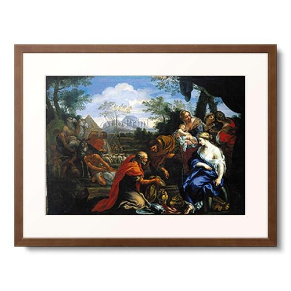 Artist:  Pietro da Cortona (P. Berretini),1596-1669 Imagetitle:  Rahel, auf den verborgenen Gotzenbildern ihres Vaters s...