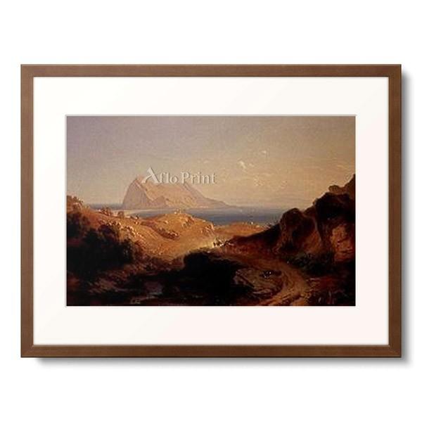 Artist:  Bamberger, Fritz,1814-1873 Imagetitle:  Gibraltar. Dimensions:  50 x 75 cm Location:  Privatbesitz