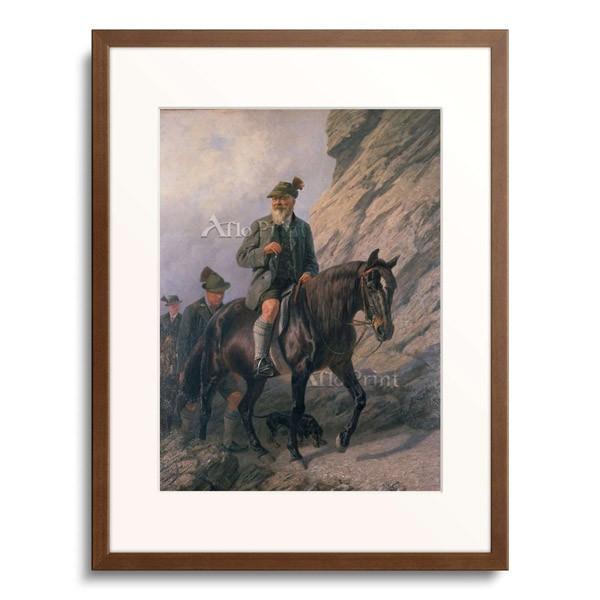 Artist:  Adam, Richard Benno,1873-1937 Imagetitle:  Prinzregent Luitpold von Bayern auf dem Weg zur Jagd im Berchtesgade...