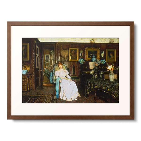 作家名ジョー・アトキン・グリムショーArtist:Grimshaw, John Atkinson 1836-1893 Imagetitle:Sweet Home. Dimensions:83 x 122,5 cm