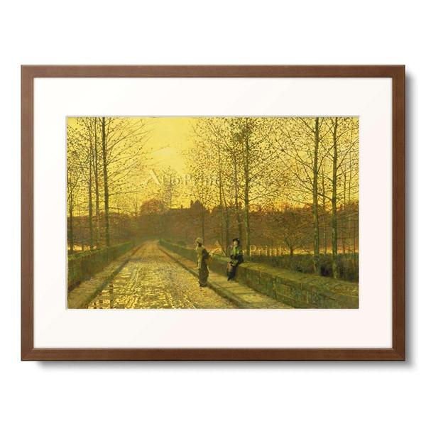 作家名ジョー・アトキン・グリムショーArtist:Grimshaw, John Atkinson 1836-1893 Imagetitle:Golden autumn. 1883 Dimensions:50.8 x 76.2 cm