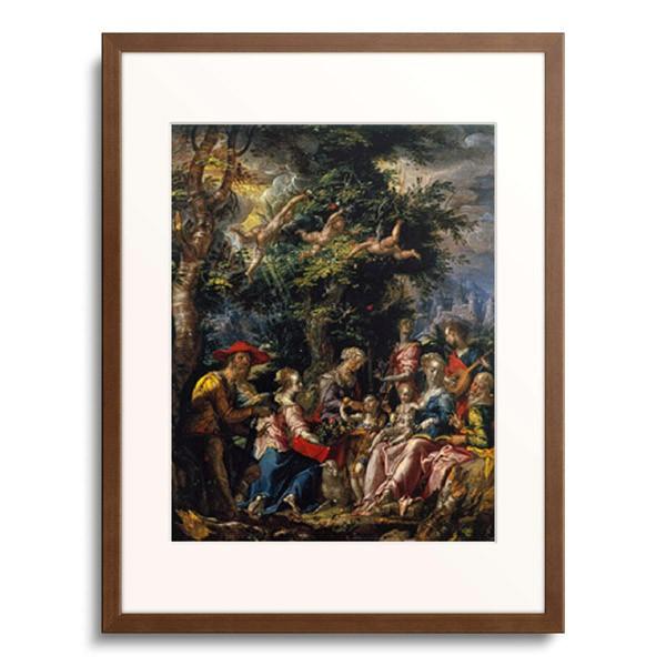 Artist:  Wtewael, Joachim Antonisz,1566-1638 Imagetitle:  Landvolk bringt der heiligen Familie einen Korb mit Obst. Loca...