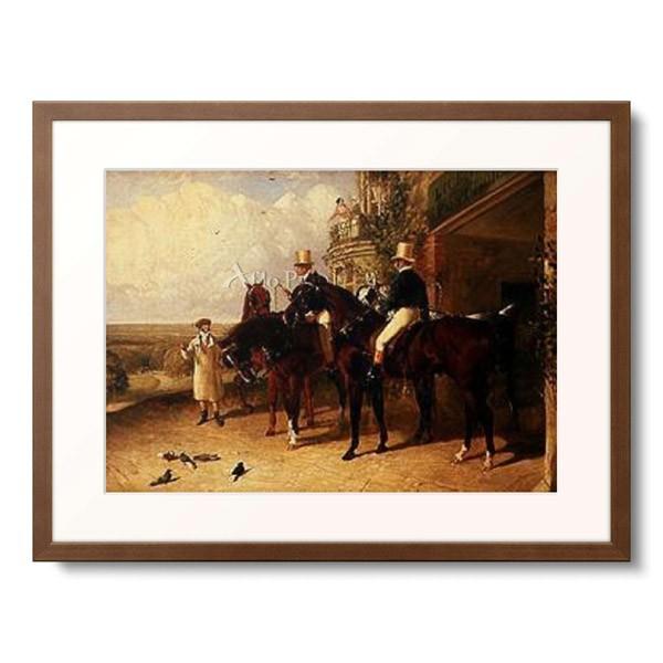 作家名:ジョン・フレデリック・へリングArtist:Herring John Frederick 1795-1865 Imagetitle:Postillons auf ihren Pferden in Erwartung einer Po...