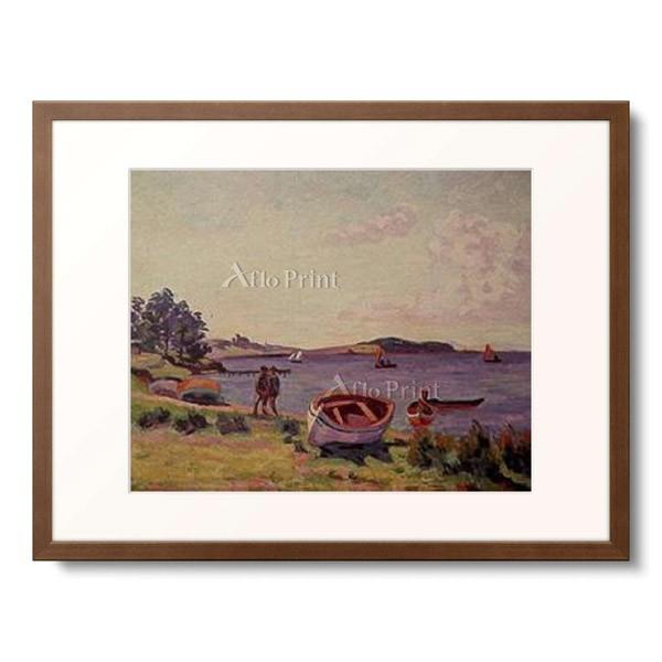 作家名:アルマン・ギヨマン　(1841年-1927年)国籍:フランスジャンル:印象派  Artist: Guillaumin, Jean-Baptiste Armand,1841-1927 Imagetitle:Boote am Ufer ...