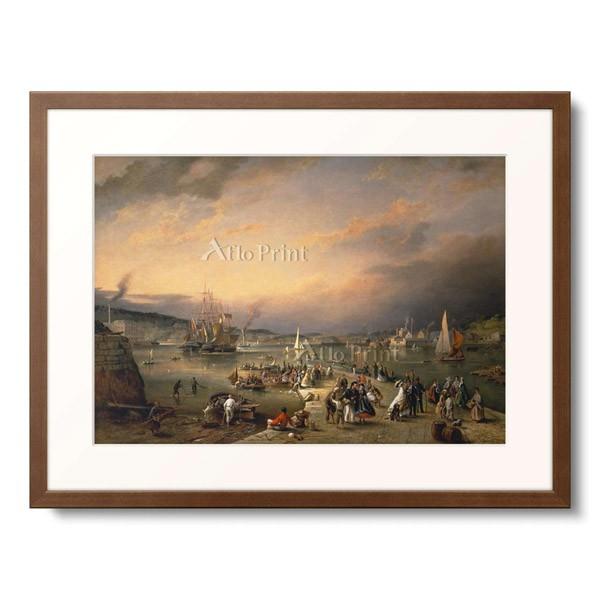 Artist:  Beechey, Richard Brydges,1808-1895 Imagetitle:  Der Hafen von Plymouth. Location:  Christie's Images Ltd